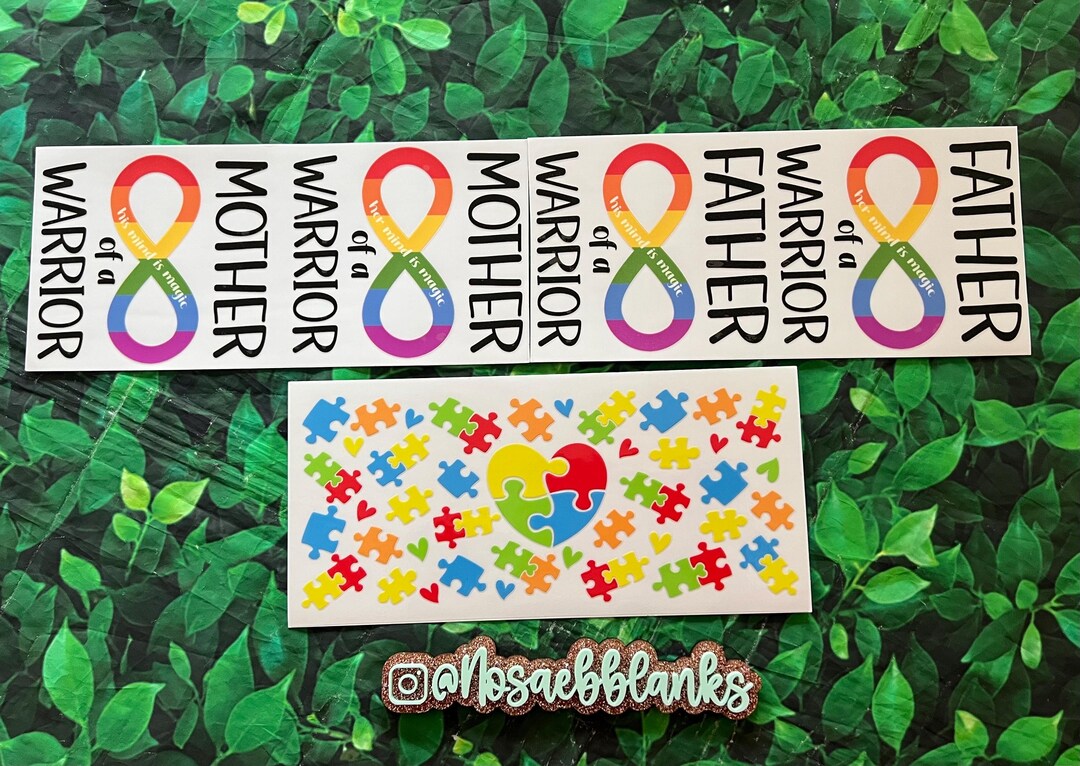 Autismuv DTF Wrap | Cup Wrap | 16oz Cup Wrap | Autism | Autism Mom ...