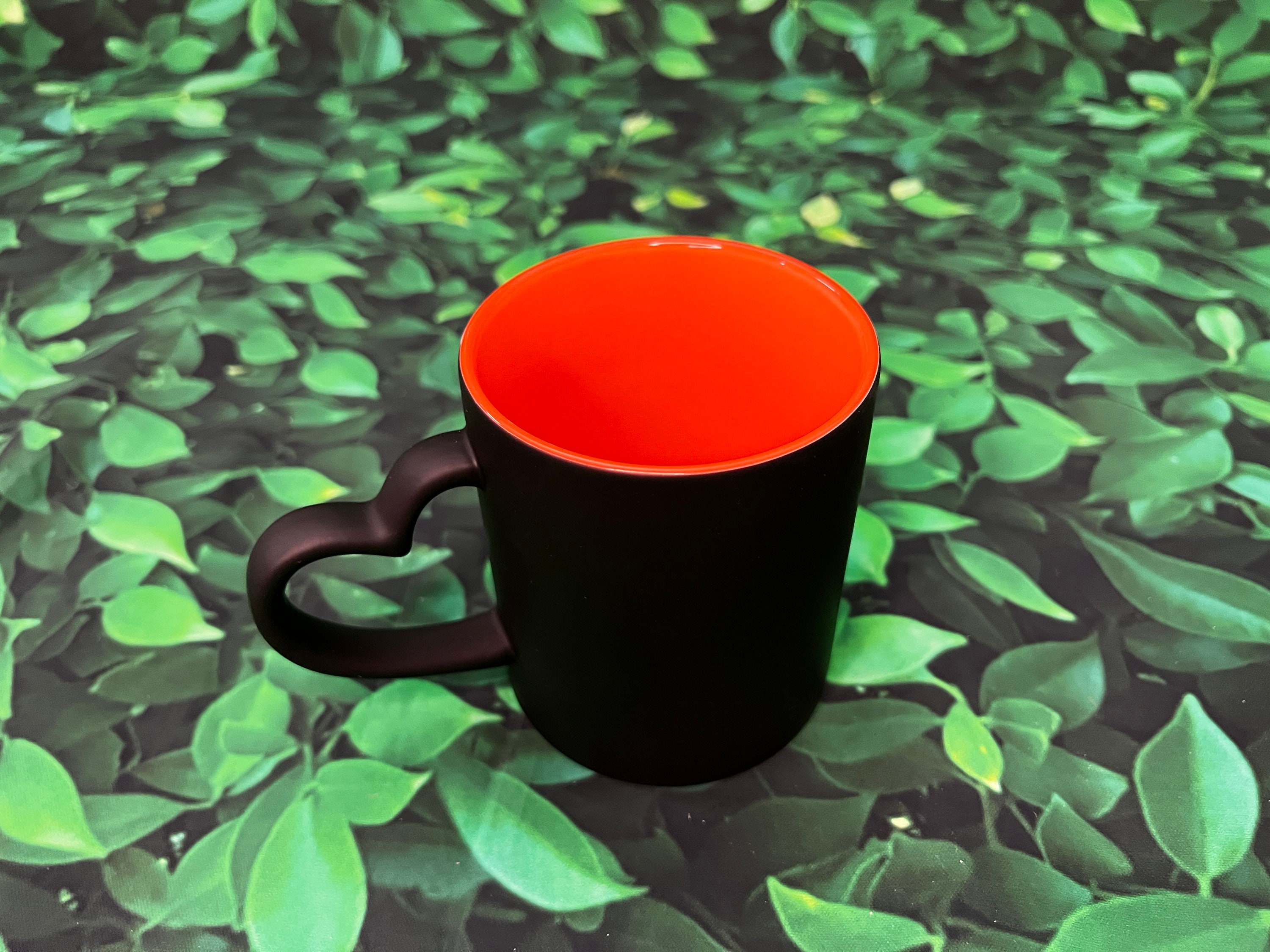 110z Sublimation Color Changing Mug / Heart Handle Color - Etsy