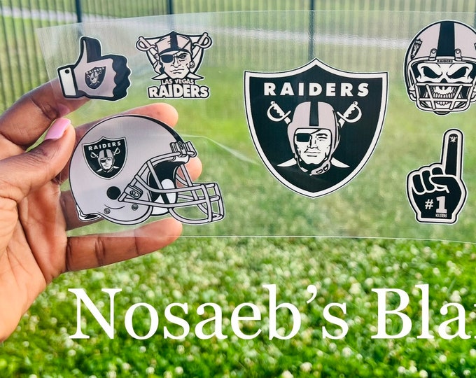 Las Vegas Raiders UV DTF Wrap | DTF Cup Wrap | 16oz Cup Wrap - Etsy