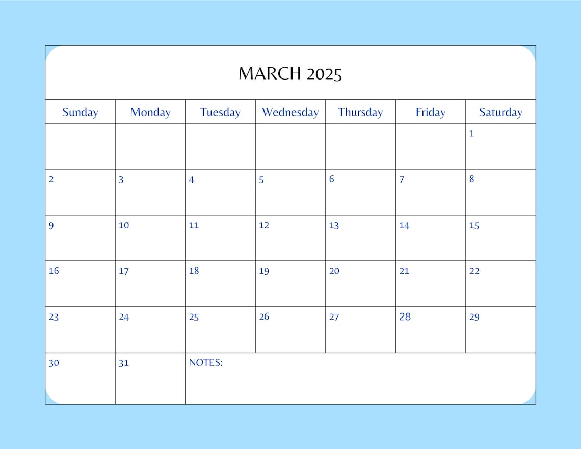 2023-2025 Printable Calendar - Etsy