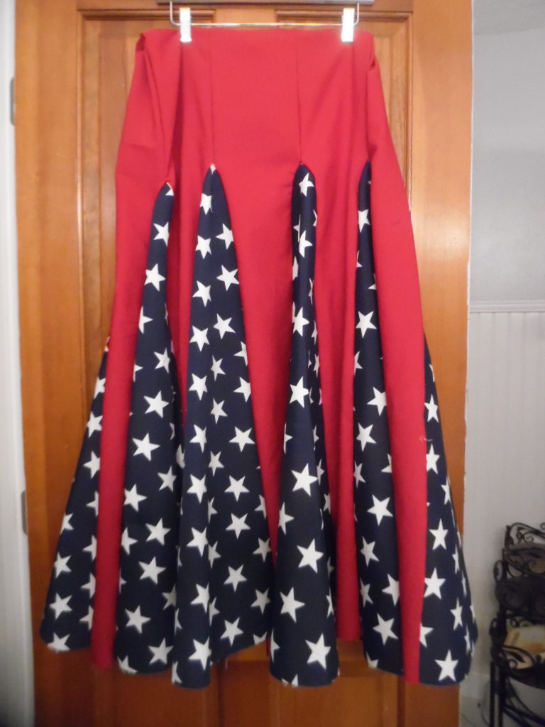 Custom Patriot Liberty Red Skirt White Stars Skirt - Etsy