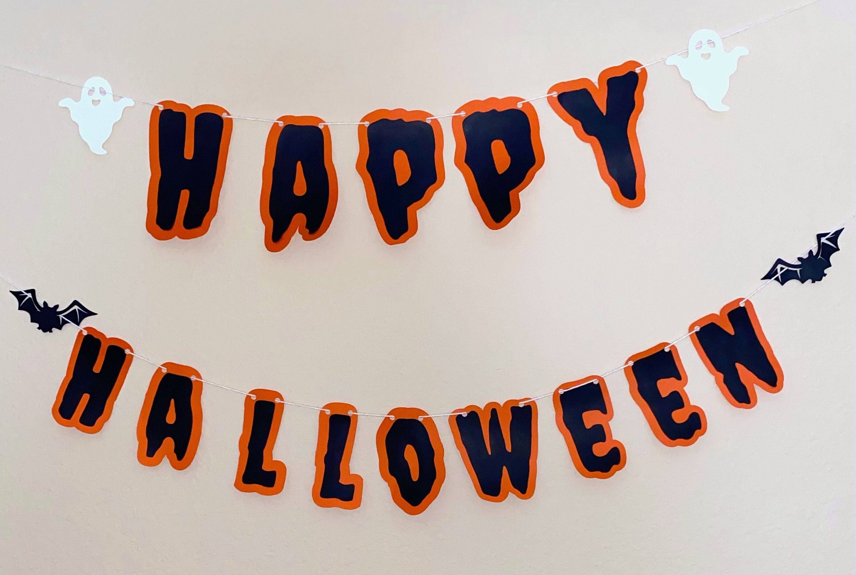 Happy Halloween Banner - Etsy