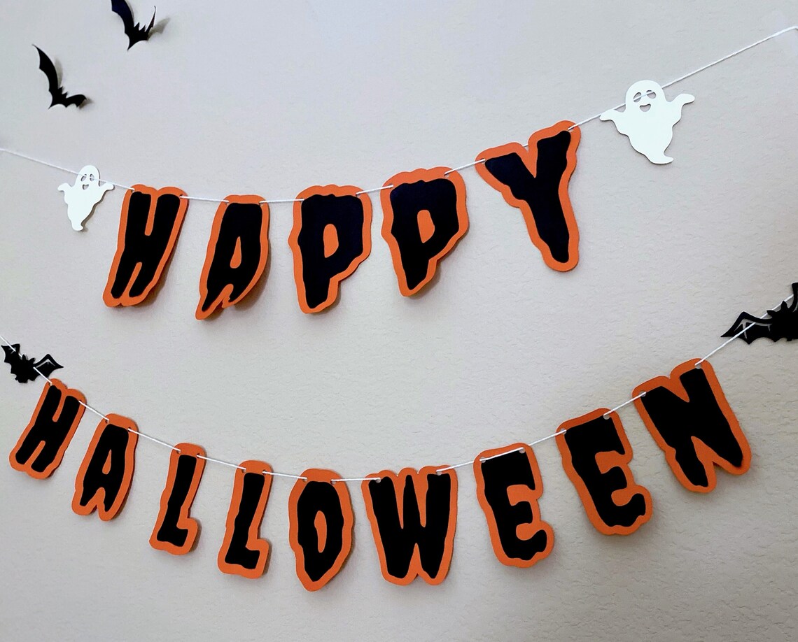 Happy Halloween Banner - Etsy
