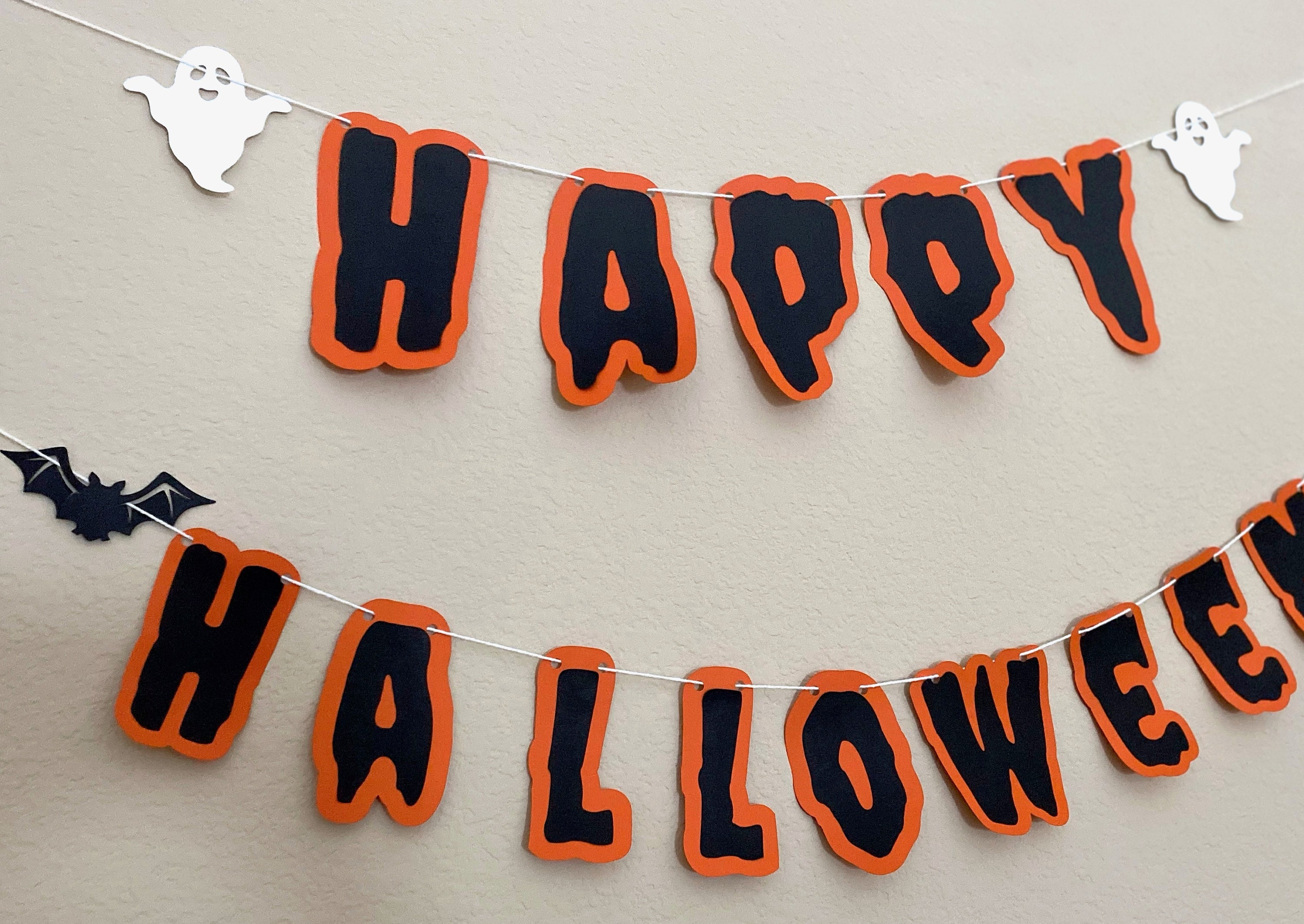 Happy Halloween Banner - Etsy