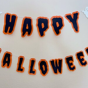 Happy Halloween Banner - Etsy