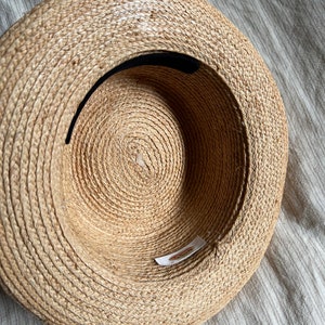 Vtg Talbots Straw Hat, Vintage 90s Boater Hat, Classic Rolled Brim ...