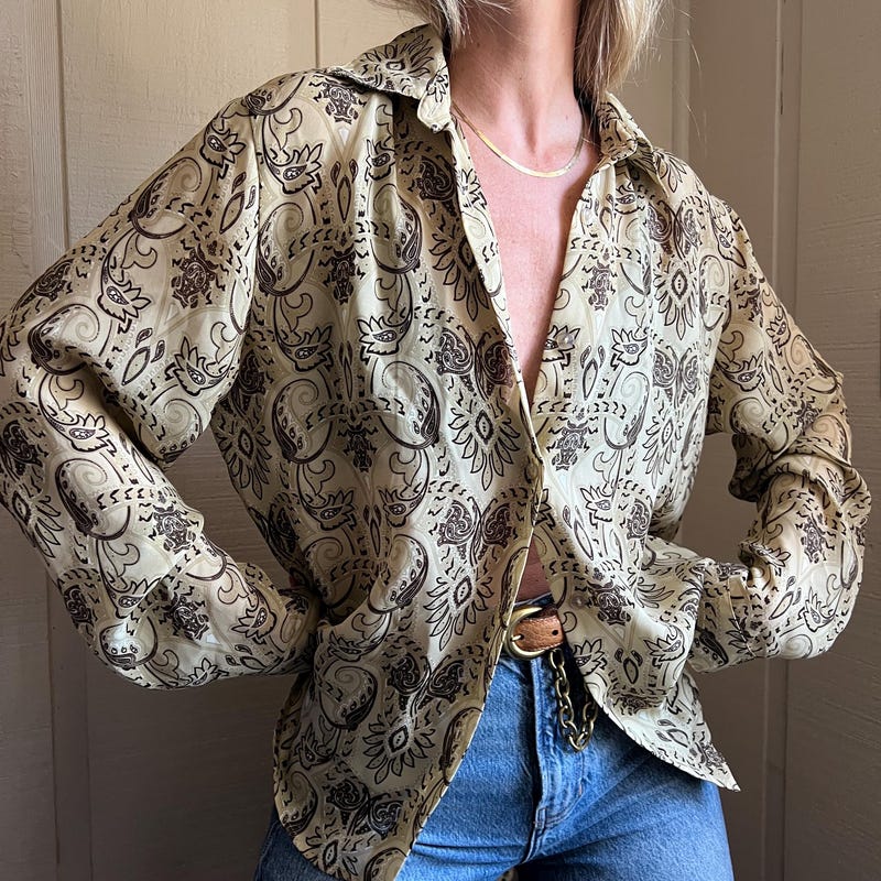 90s Blouse - Etsy
