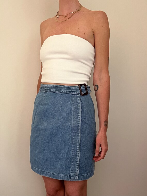 Denim short skirt - Gem