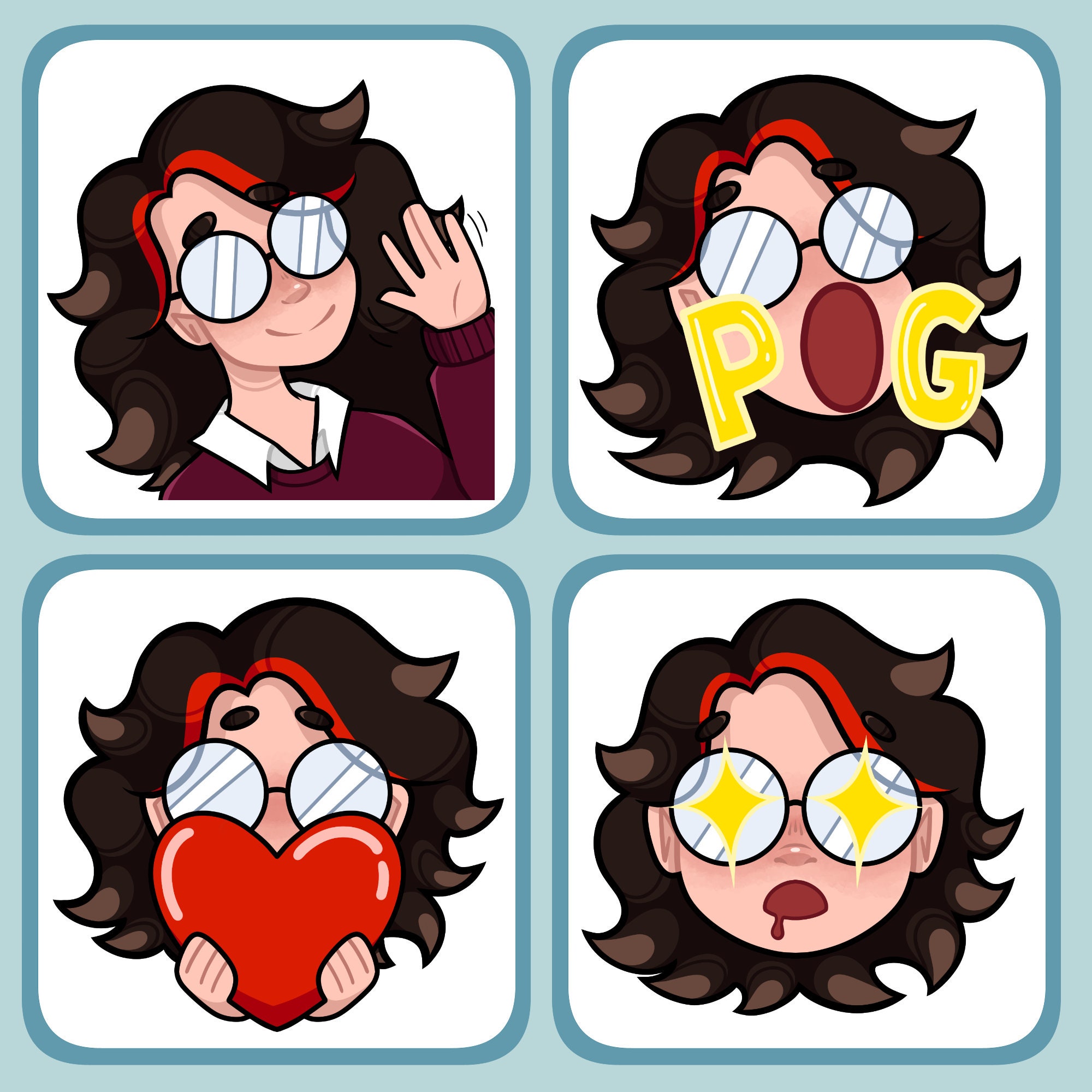 Twitch Emote Commission Set of 3 Emote for Twitch Streaming - Etsy