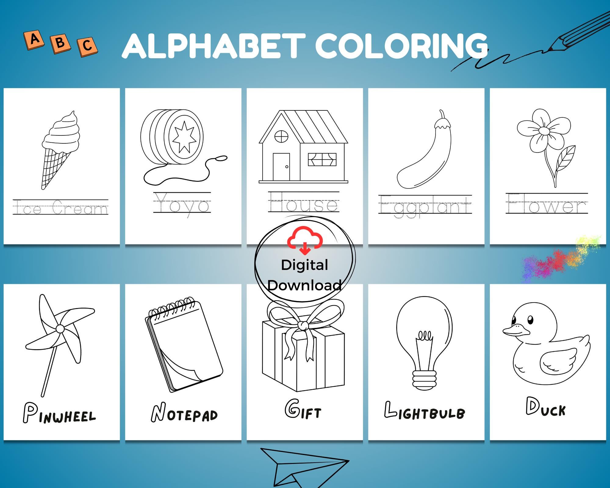 Alphabet Coloring Pages, ABC Coloring Sheets, Fun Coloring Pages ...