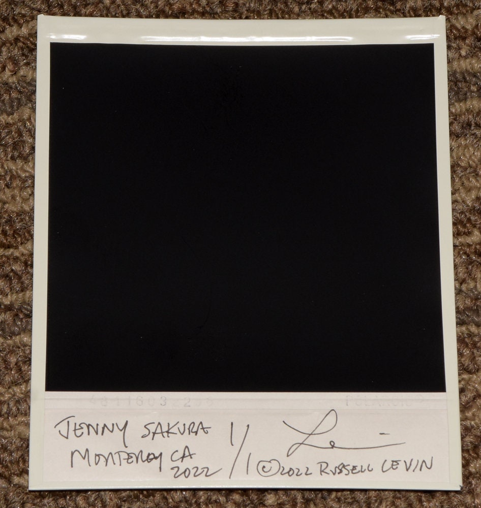 Asian Model Jenny Sakura, Monterey, Ca, 2022 1 of 1 Polaroid by Russell ...