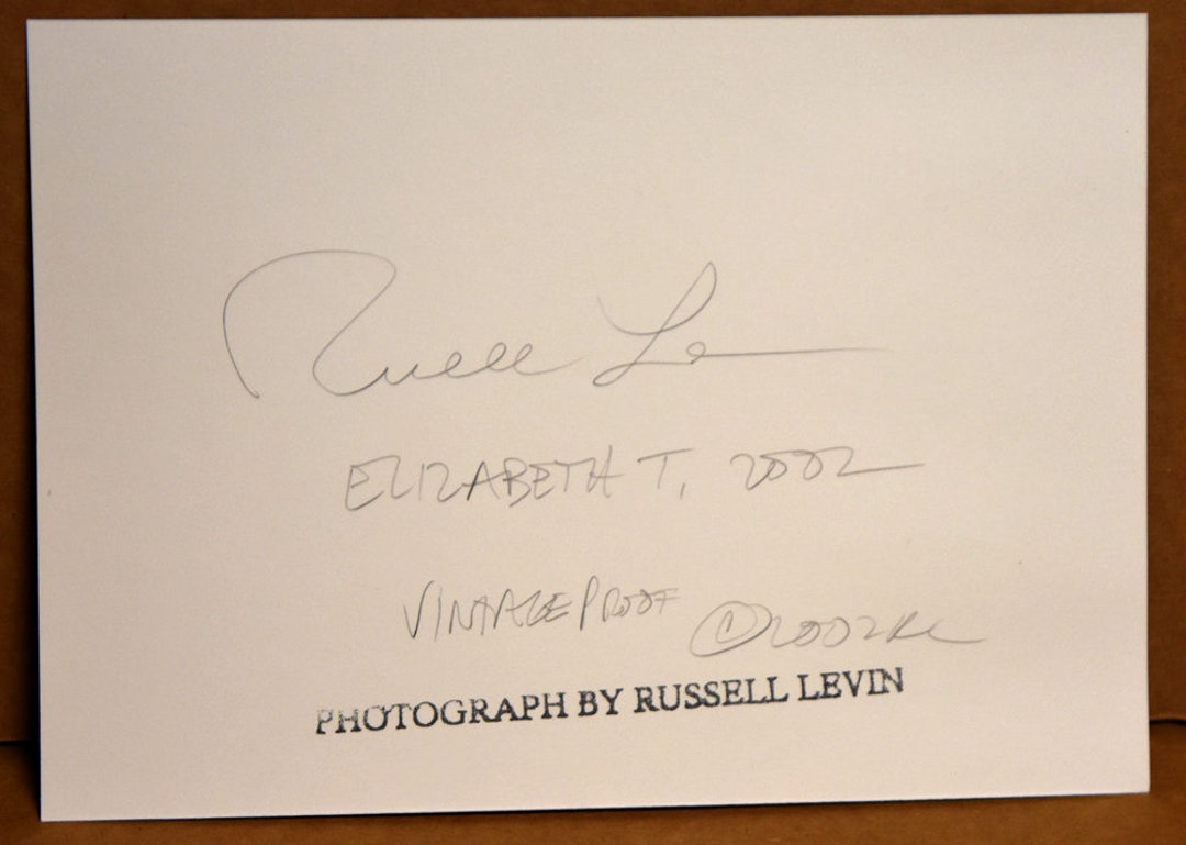 Russell Levin Signed Original 2002 Studio Nude Study 5x6 Black & White ...