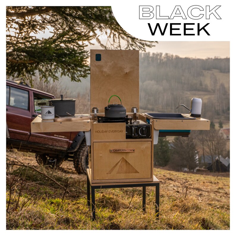 Mobile Camping Kitchen Camperini MINI Camping Box - Etsy