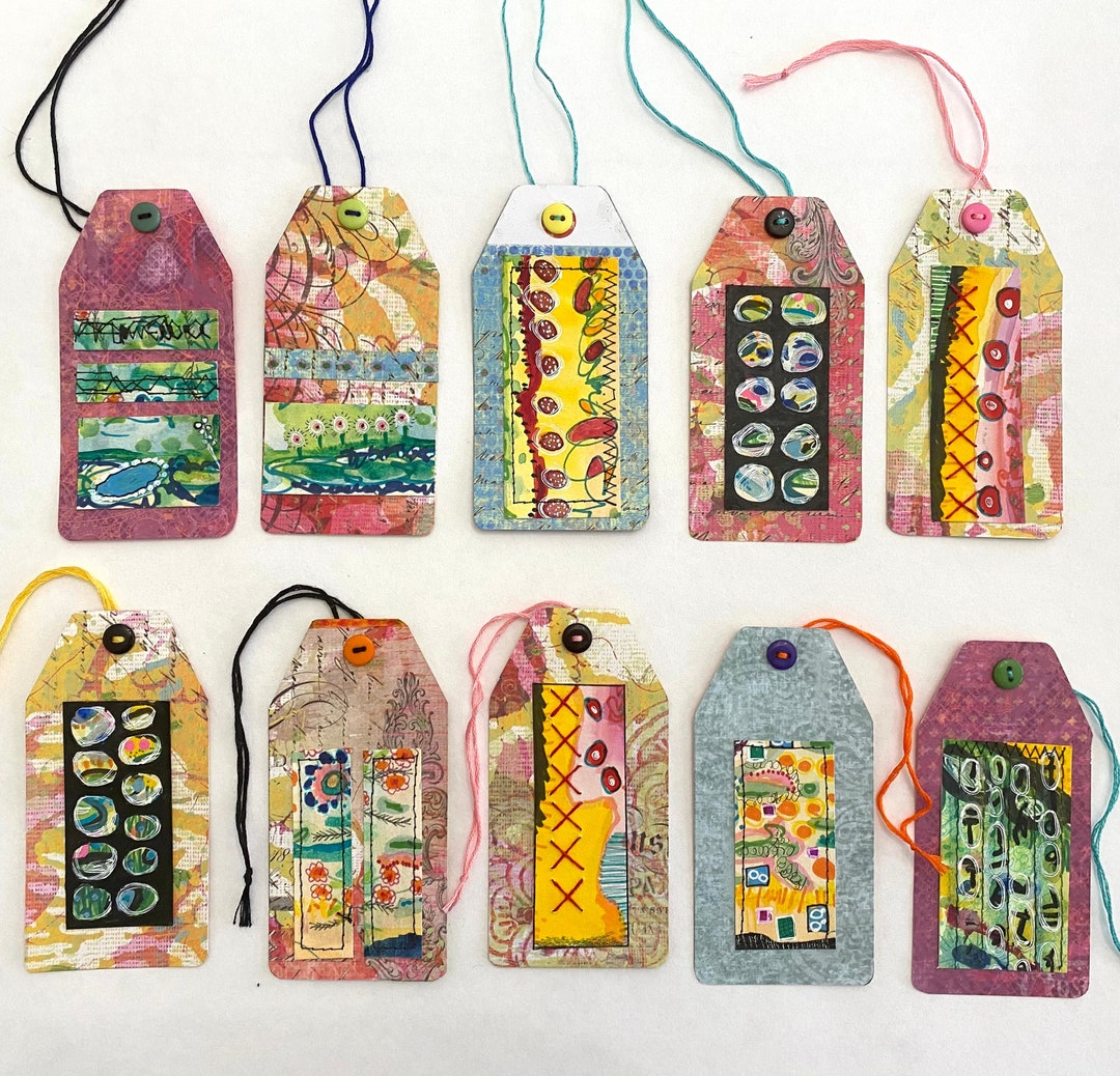 Hand Made Tags Junk Journal Ephemera - Etsy