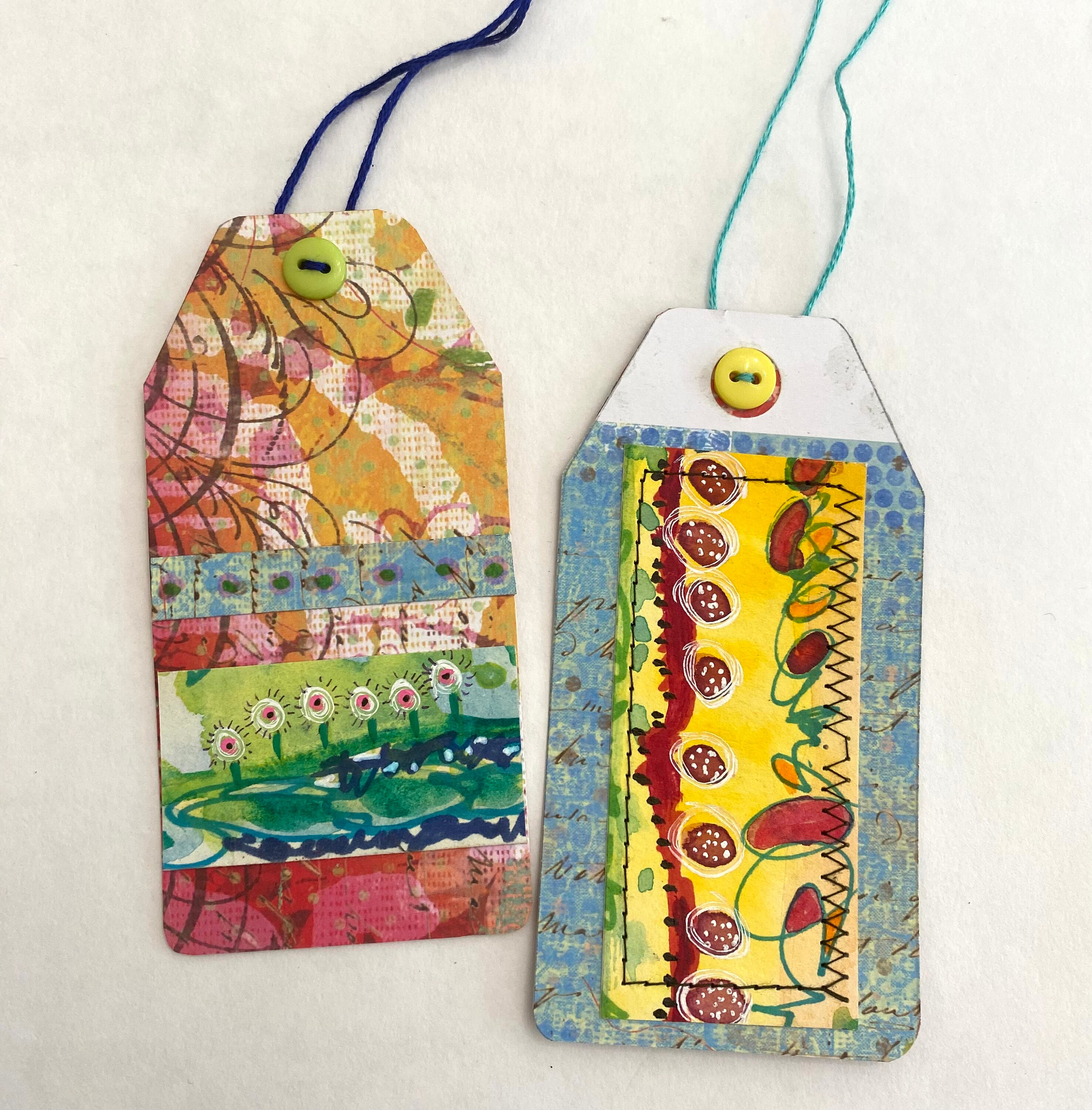 Hand Made Tags Junk Journal Ephemera - Etsy