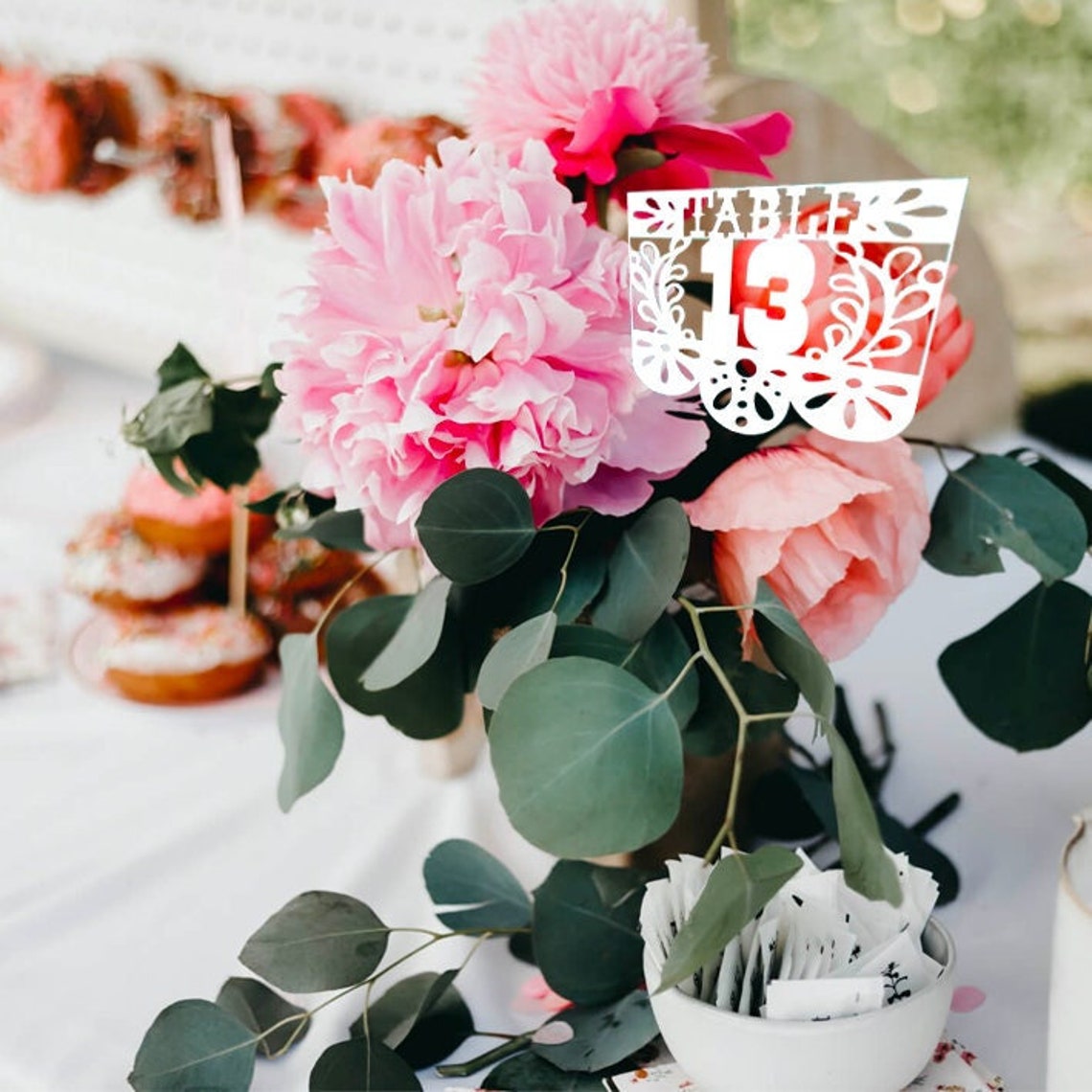 Papel Picado Table Numbers for Mexican Party - Etsy