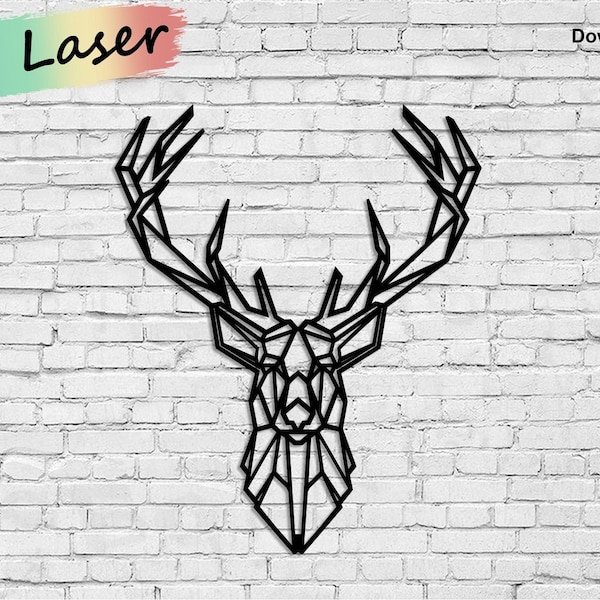 Deer Head Wall Art - Etsy