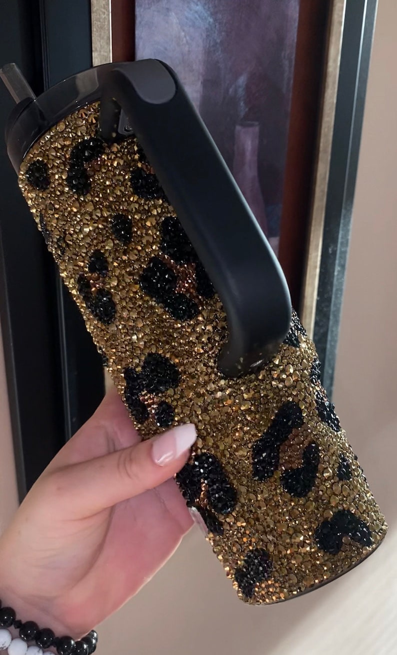 30 OZ Leopard Print Stanley Tumbler - Etsy