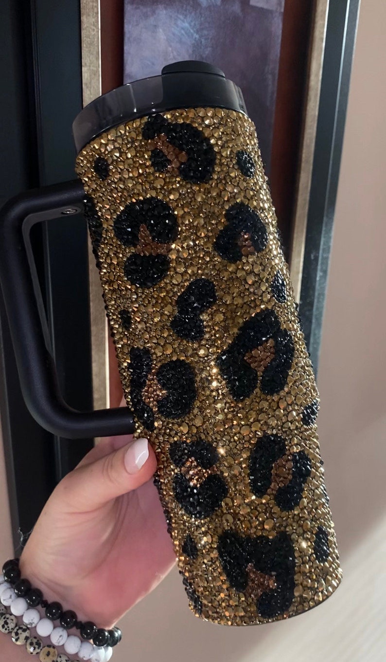 30 OZ Leopard Print Stanley Tumbler - Etsy