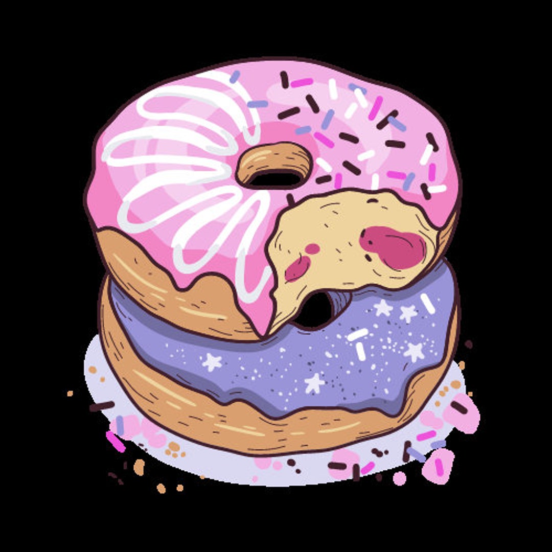 Sprinkle Donut Sticker - Etsy