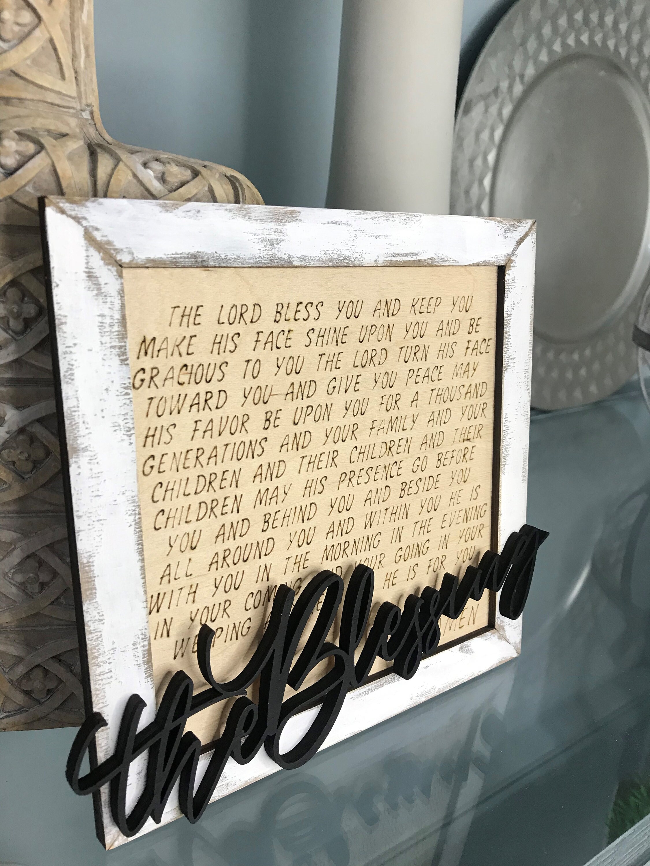 The Blessing Wall Art Glowforge SVG Laser Cut Files - Etsy