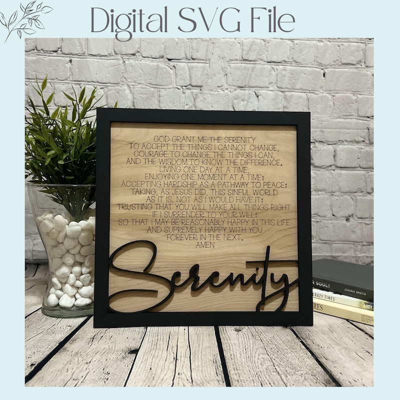 Serenity Sign - Etsy