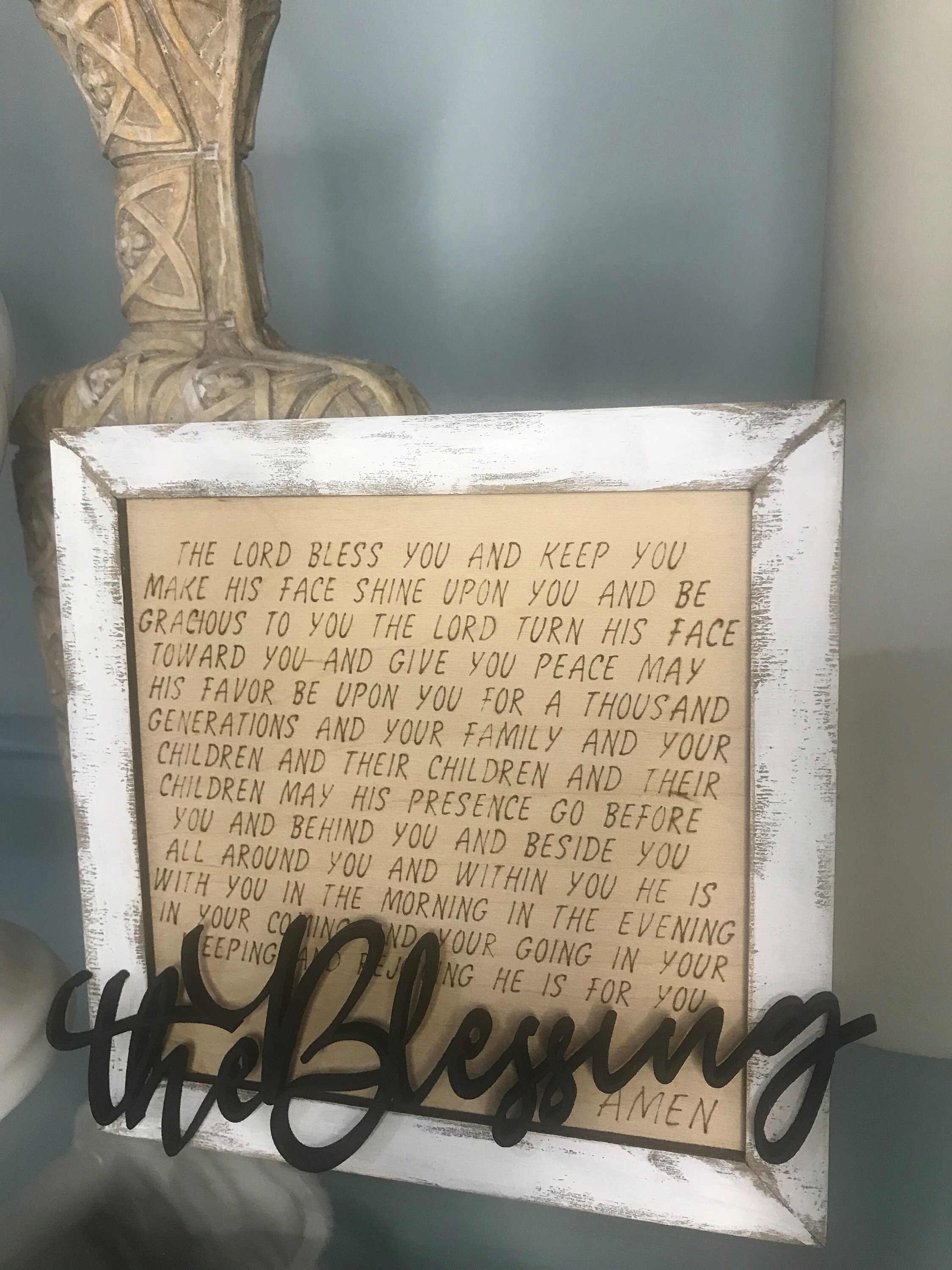 The Blessing Wall Art Glowforge SVG Laser Cut Files - Etsy