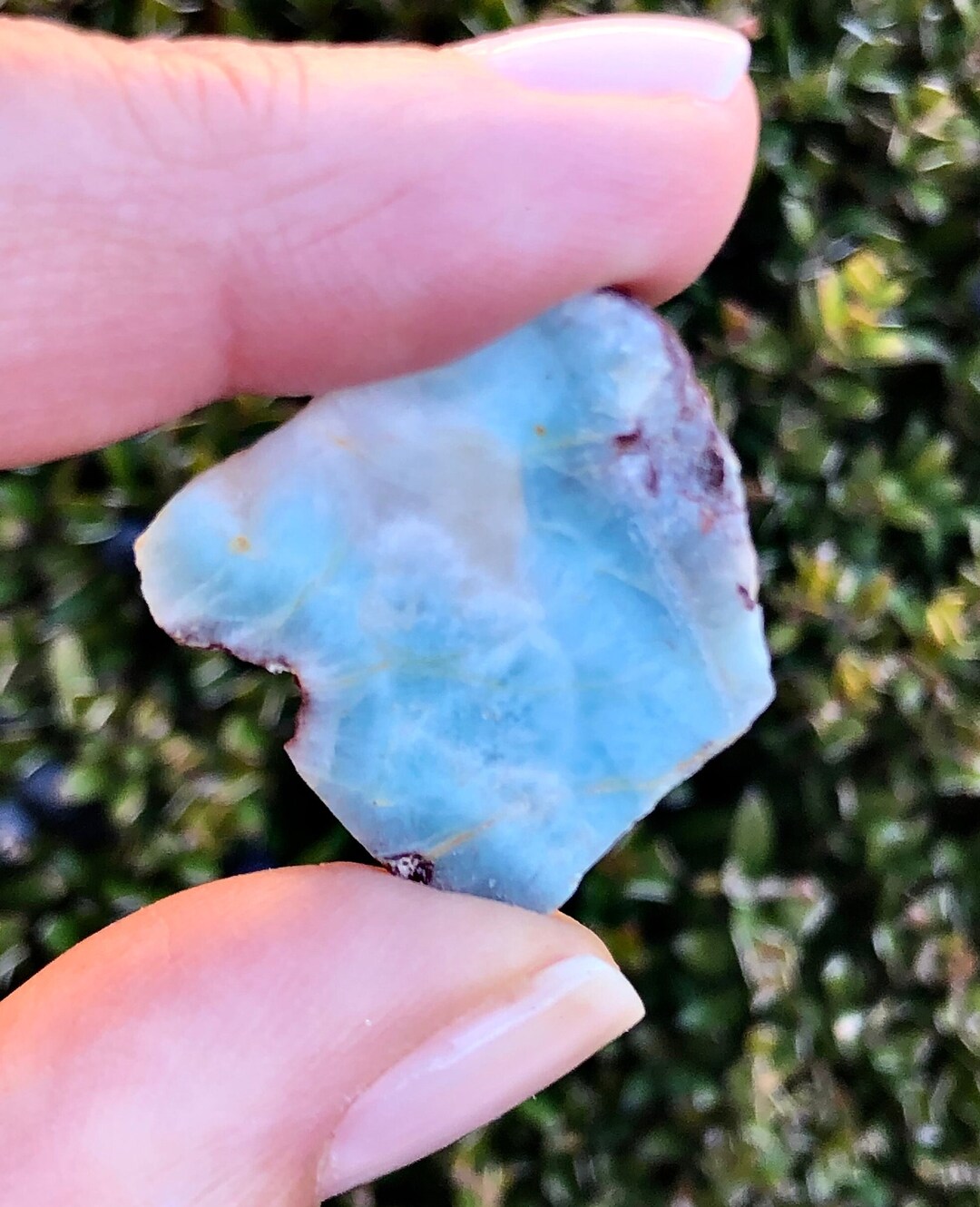 9g Larimar Slab, Natural Larimar Slice From the Dominican Republic ...