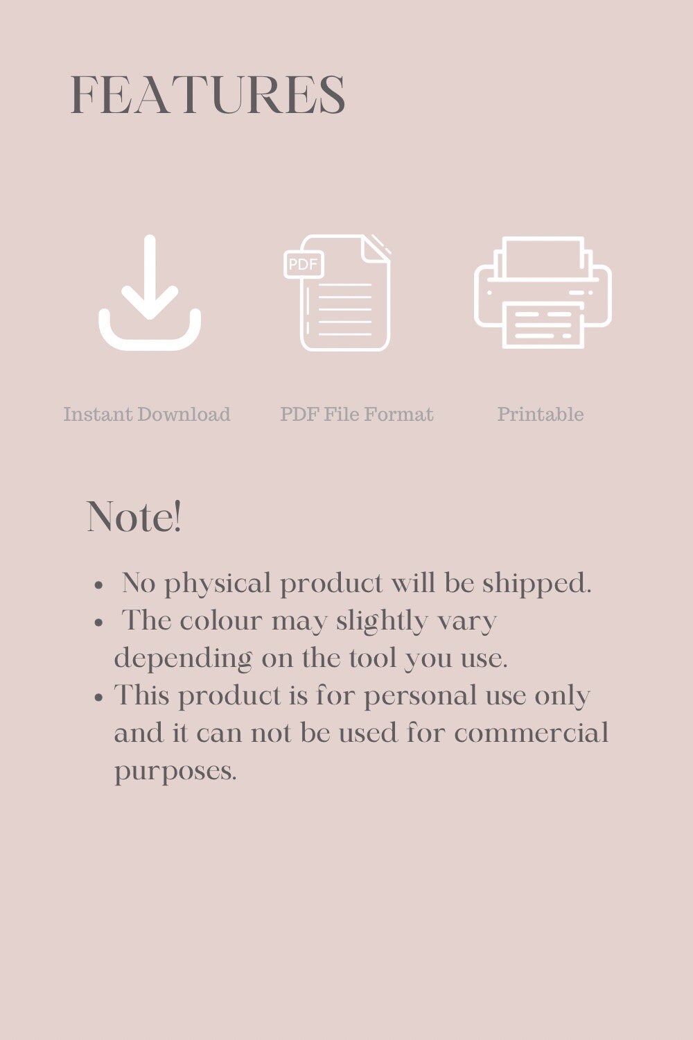 Eisenhower Matrix Printable Priority Planner Productivity Planner Two ...