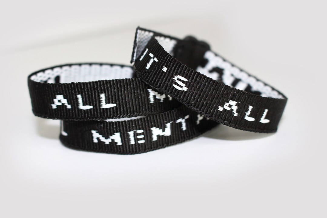 It's All Mental Woven Wristbands - Etsy