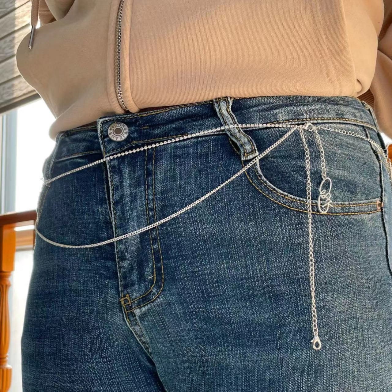 Sterling Silver Charmed Butt Chain Jewellery, Sexy Bum Chain, Body ...