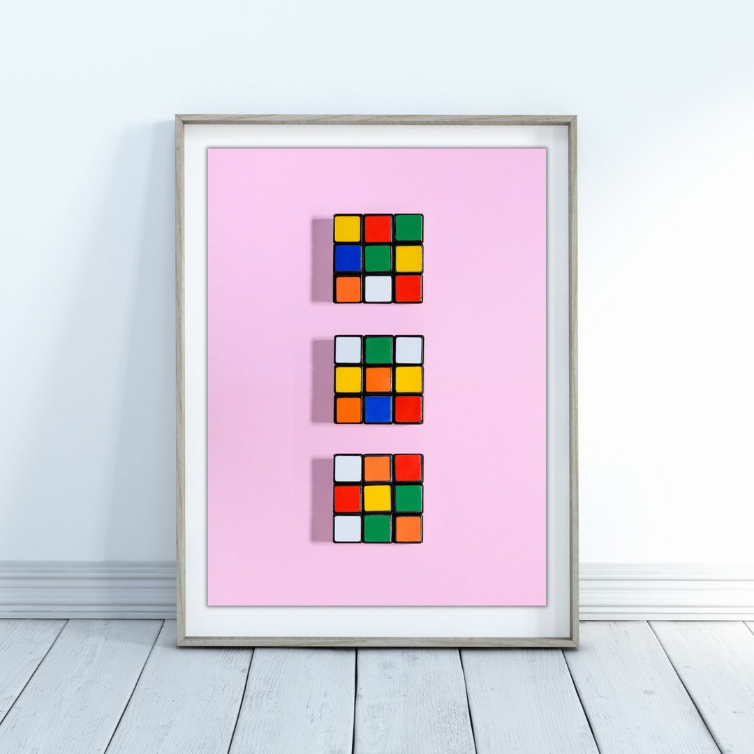 Rubix Cube Print, Rubix Cube Printable, Rubix Print, Rubix Printable ...