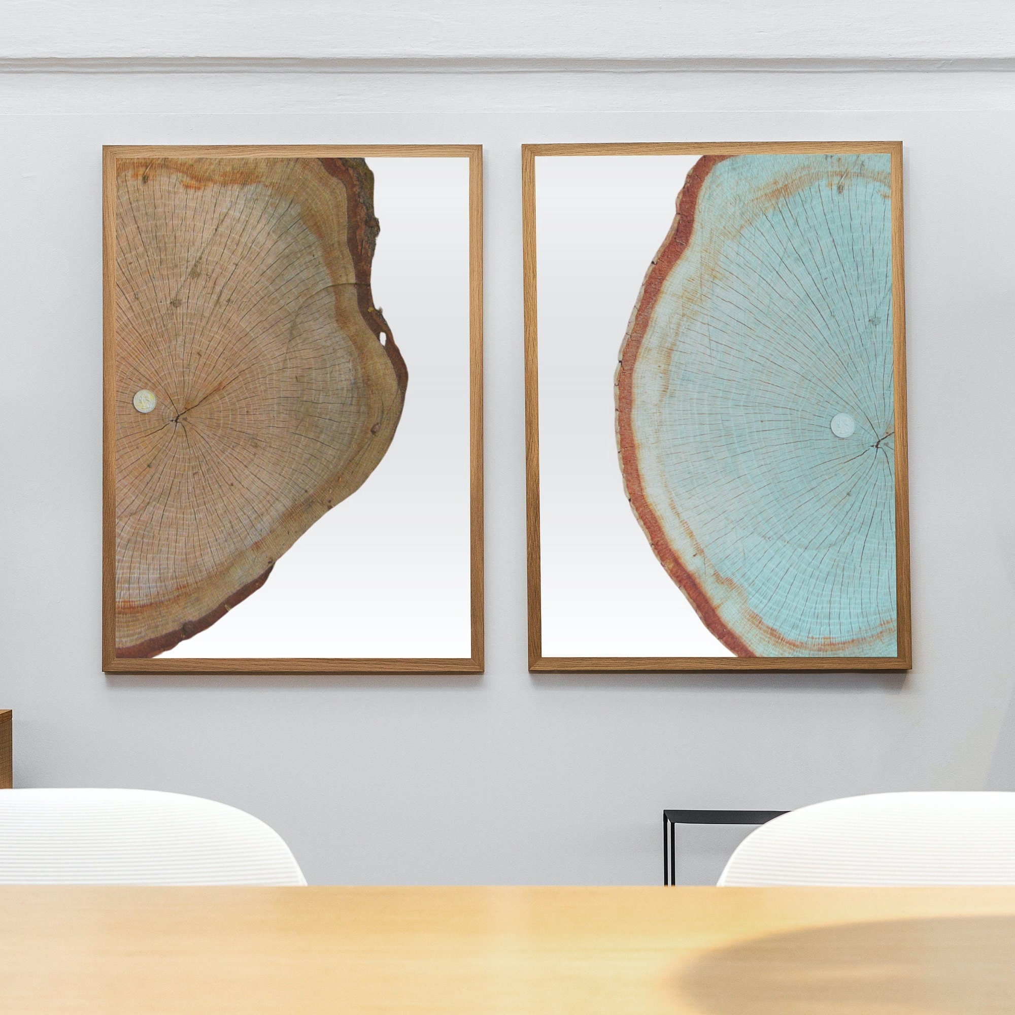 Set of 2 Tree Rings Print Tree Rings Printable Wall Art - Etsy