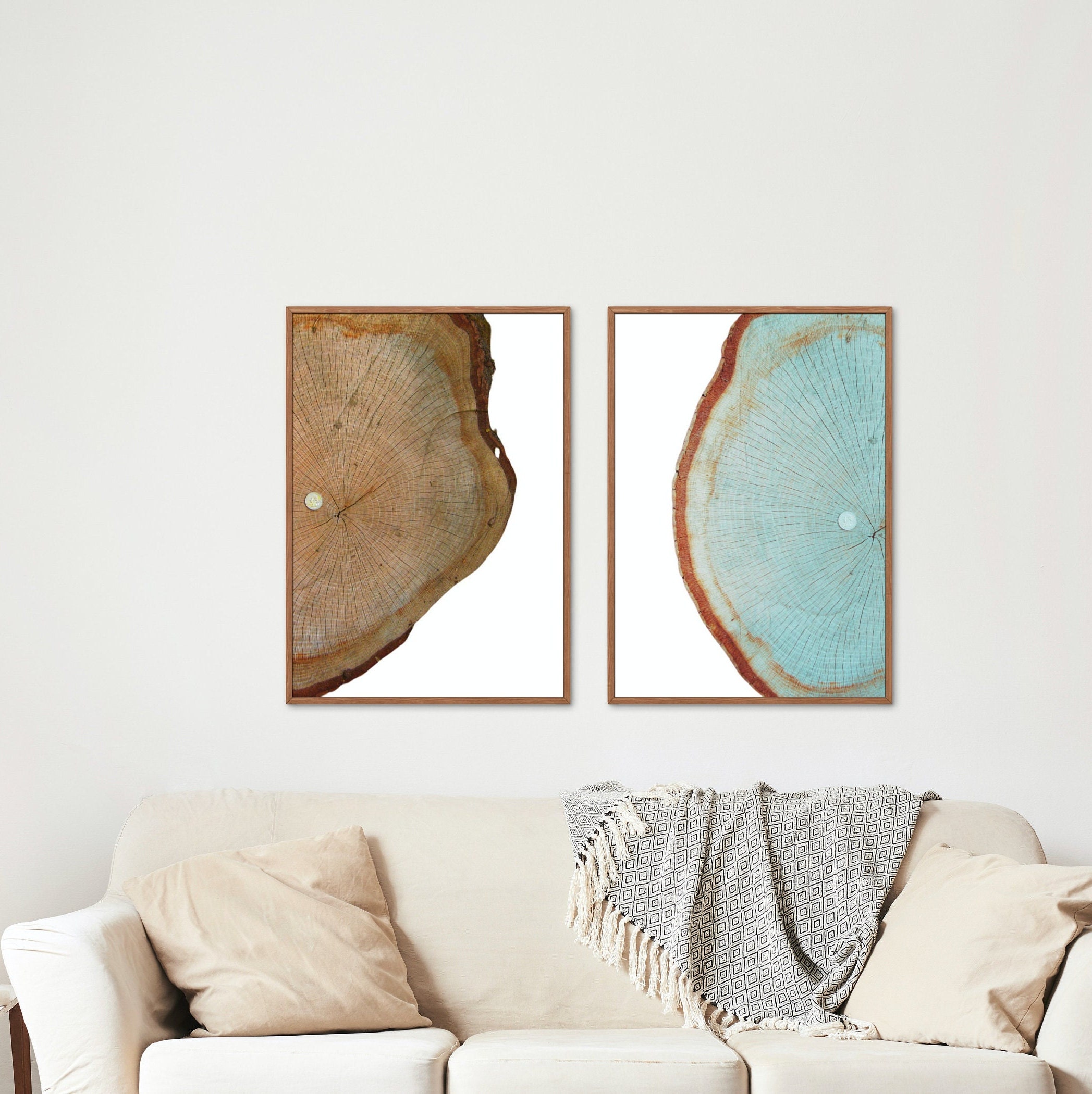 Set of 2 Tree Rings Print Tree Rings Printable Wall Art - Etsy