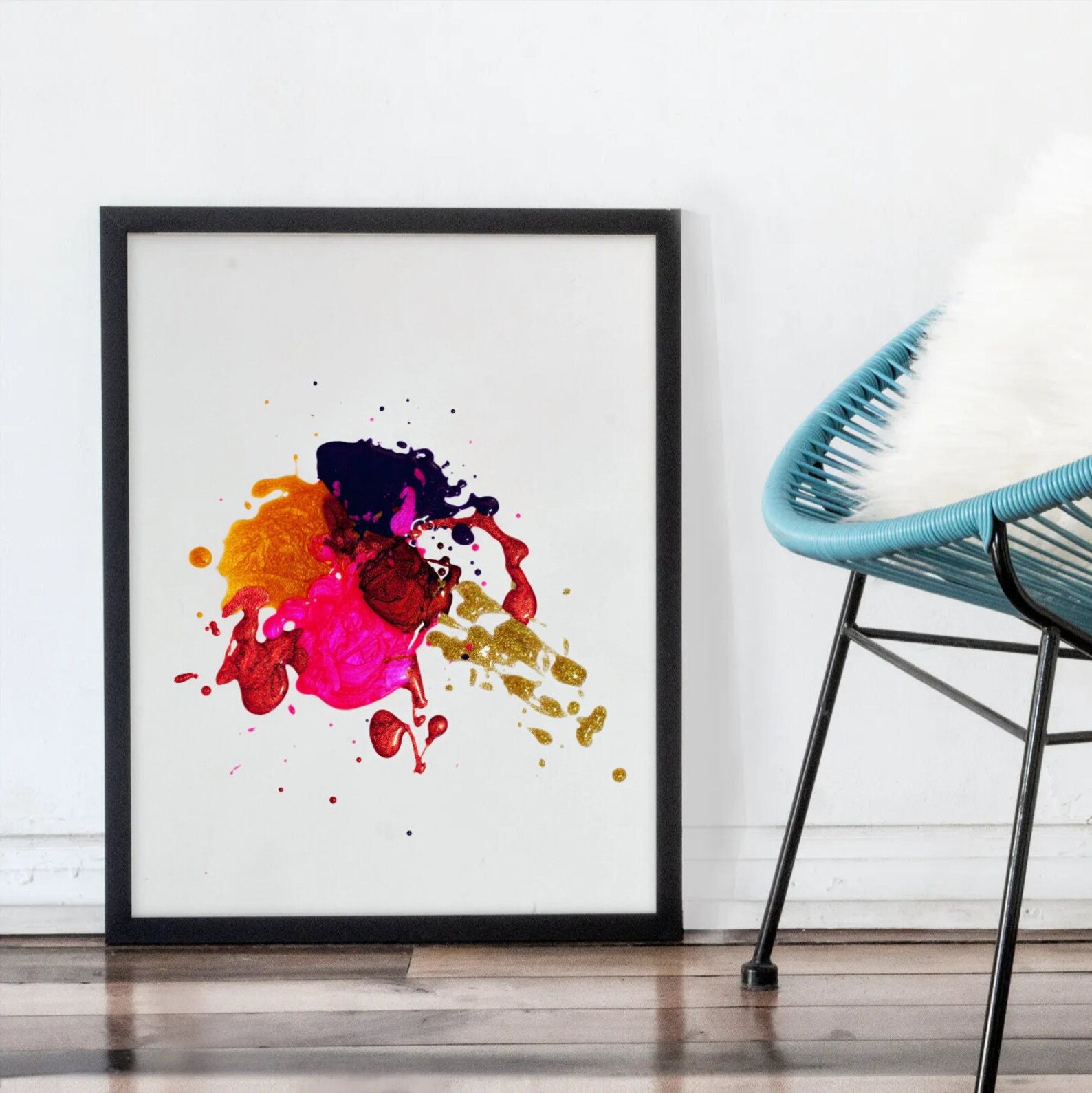Paint Splash Printable, Paint Splash Print, Abstract Art Print ...