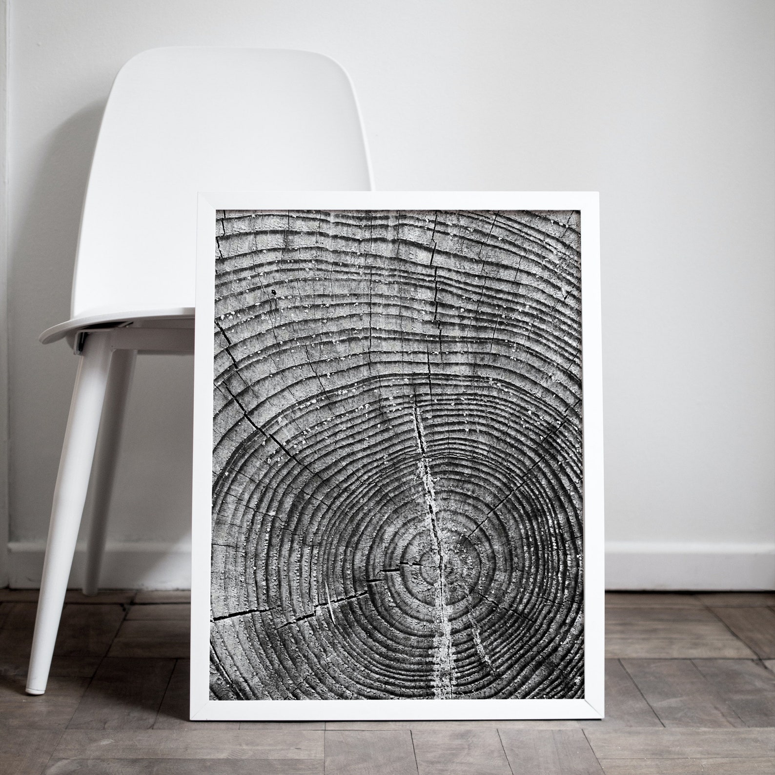 Set of 2 Tree Ring Prints Two Tree Ring Printable Home - Etsy