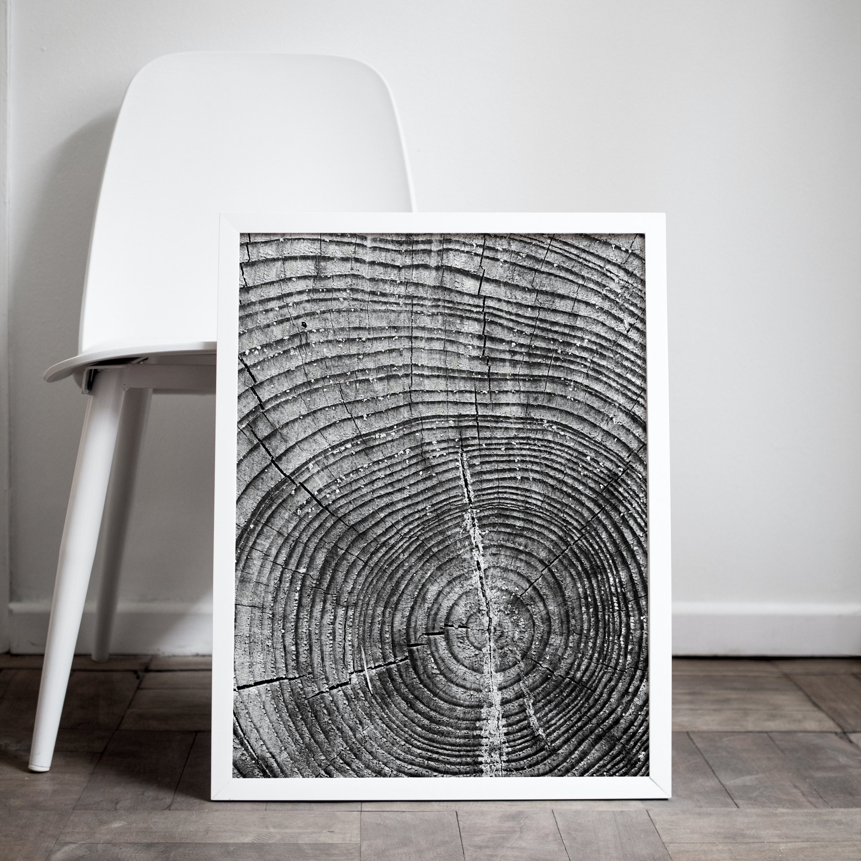 Set of 2 Tree Ring Prints Two Tree Ring Printable Home - Etsy