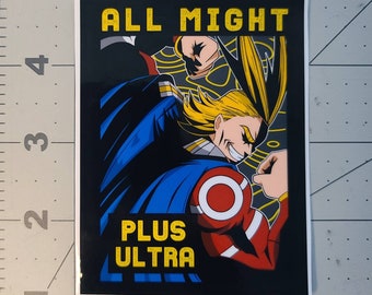 All Might Sticker - Etsy