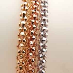 18k Gold Triptych Bracelet Composed of Three Tubular Bracelets of ...