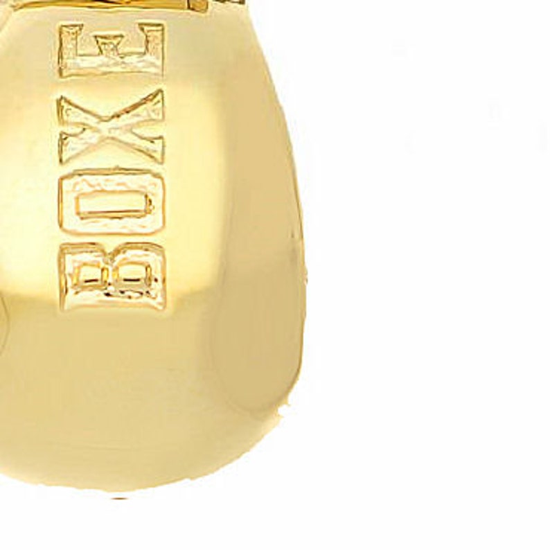 18K Gold Pendant 18K Gold Men's Boxing Glove Pendant Weighing 5.5gr ...