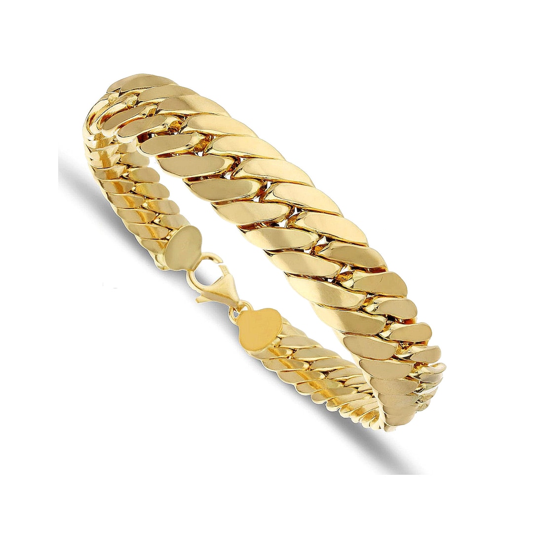 18K Gold Chain Bracelet 18K Gold Bracelet for Woman 18K Gold - Etsy