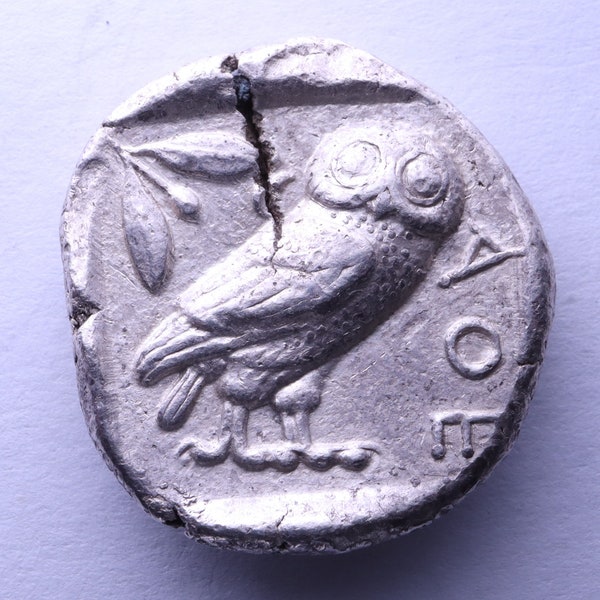 Greek Owl Coin - Etsy