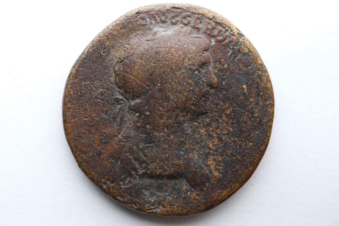Emperor Trajan 98-117AD SESTERTIUS Coin|large Coin|authentic Roman Coin ...