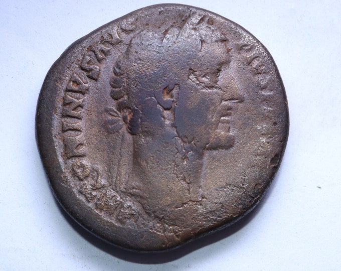 Emperor Antoninus Pius SESTERTIUS Coin|large Coin|authentic Roman Coin ...
