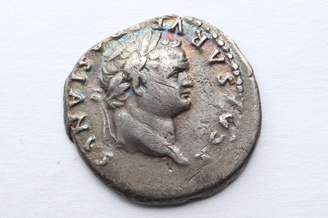 Emperor Titus 79-81 Authentic Silver Coin Denarius| Authentic Roman ...
