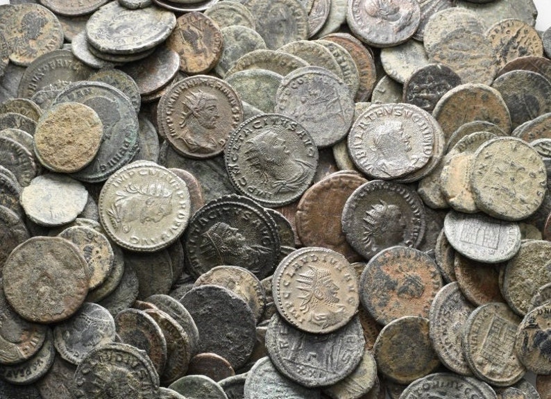 Ancient Roman Coin Bronzequalityroman Empire Artifact | Etsy