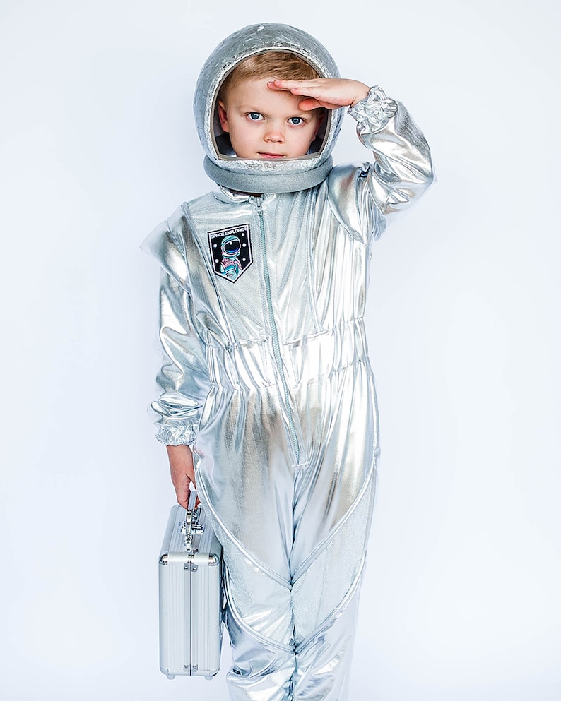 Kids Chrome Silver Astronaut Costume: Space Explorer Suit - Etsy