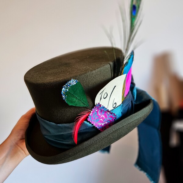 Mad Hatter Top Hat - Etsy
