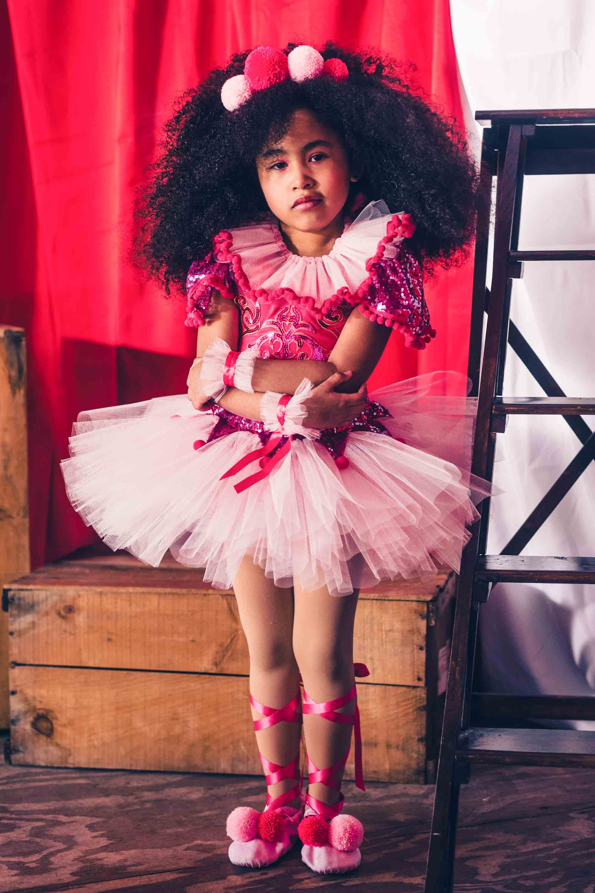 Circus Gymnast Acrobat Kids Costume in Pink or Turquoise TUTU and ...