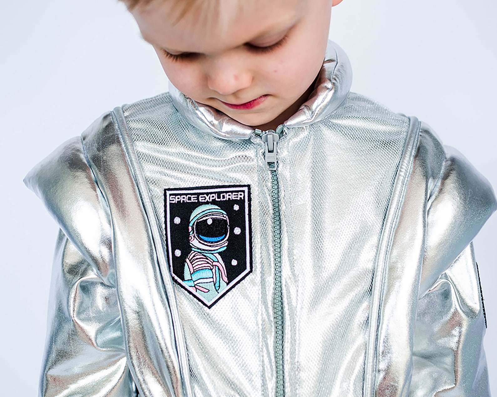 Kids Chrome Silver Astronaut Costume: Space Explorer Suit - Etsy